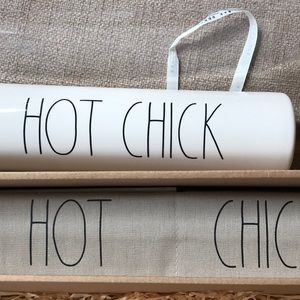 Rae Dunn | Kitchen | Rae Dunn Rolling Pin Half Apron Hot Chick Nwt ...